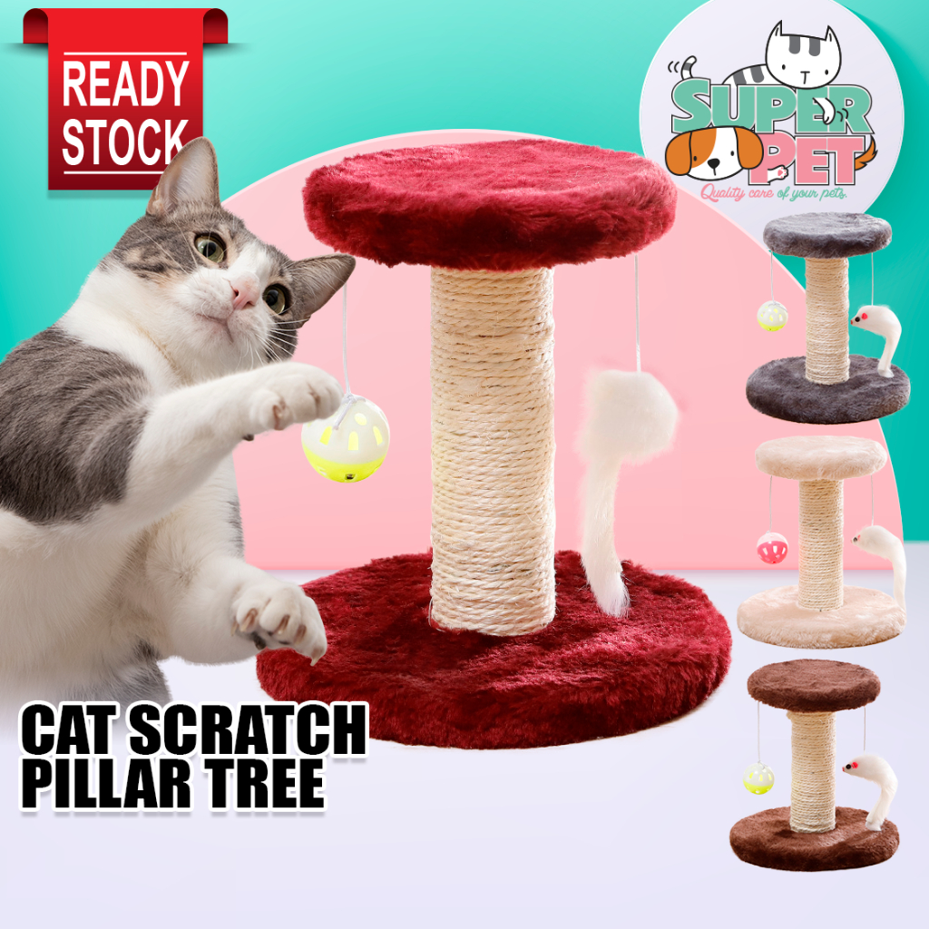 Cat Scratching Post Scratcher Cat Scratch Play Bed Toy Kucing Scratcher ...
