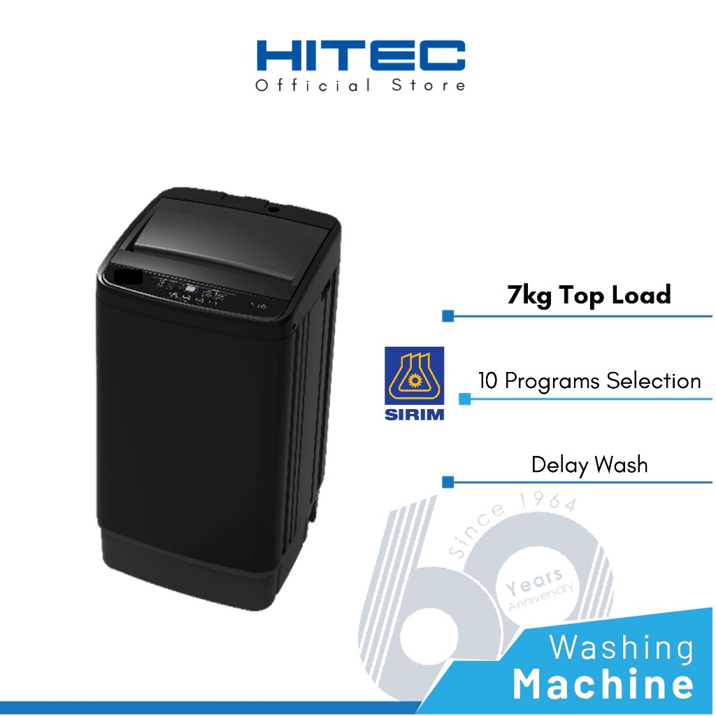 HITEC Top Load Fully Auto Washing Machine (7kg) HTW-FA803 | Shopee Malaysia