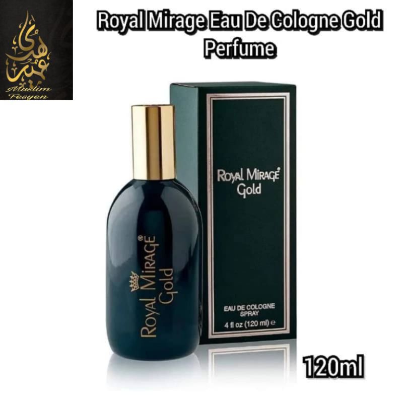 Royal Mirage Eau De Cologne Gold Perfume Spray For Men 120ml | Shopee ...