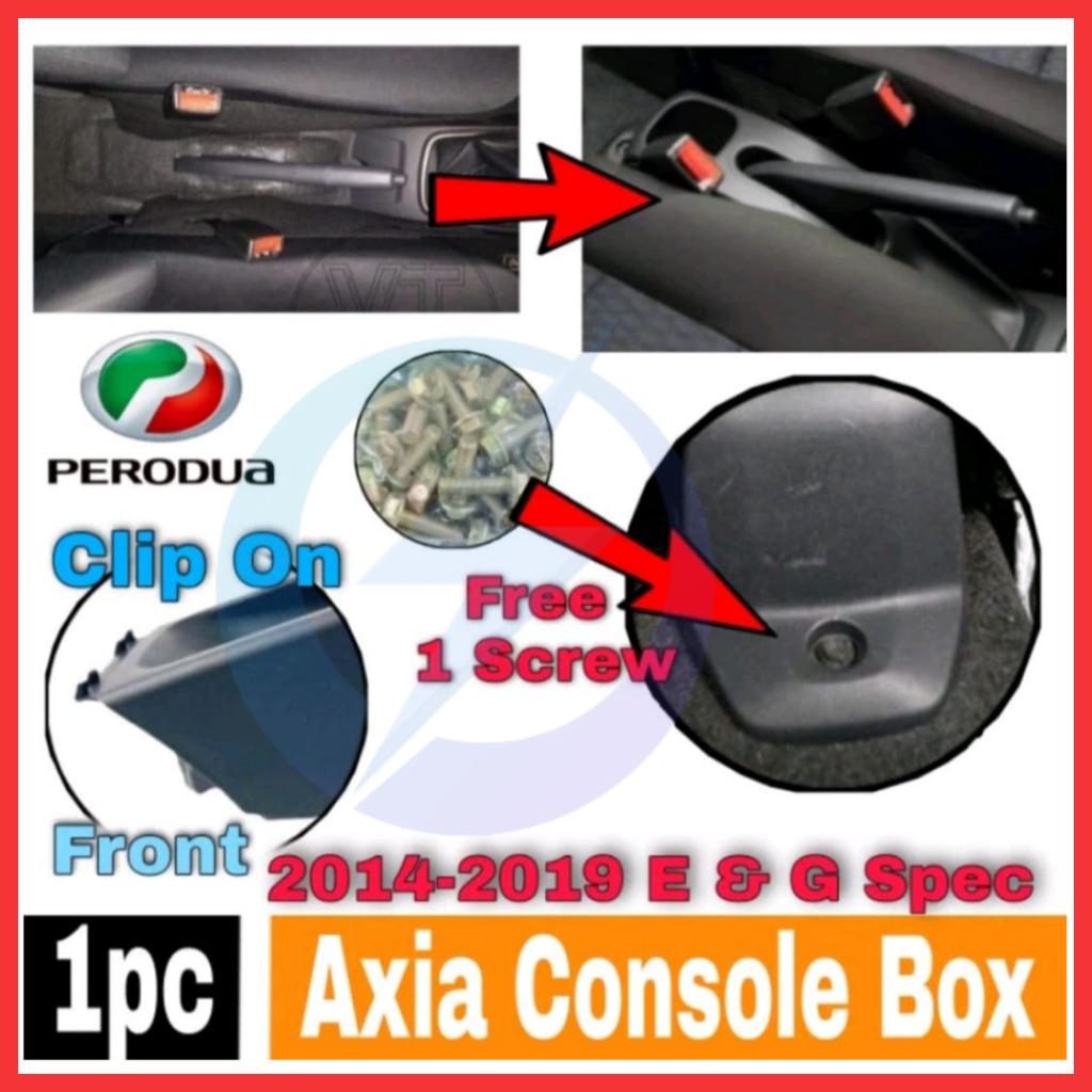 Perodua Axia Original Center Console Box Handbrake Cover free Screw ...