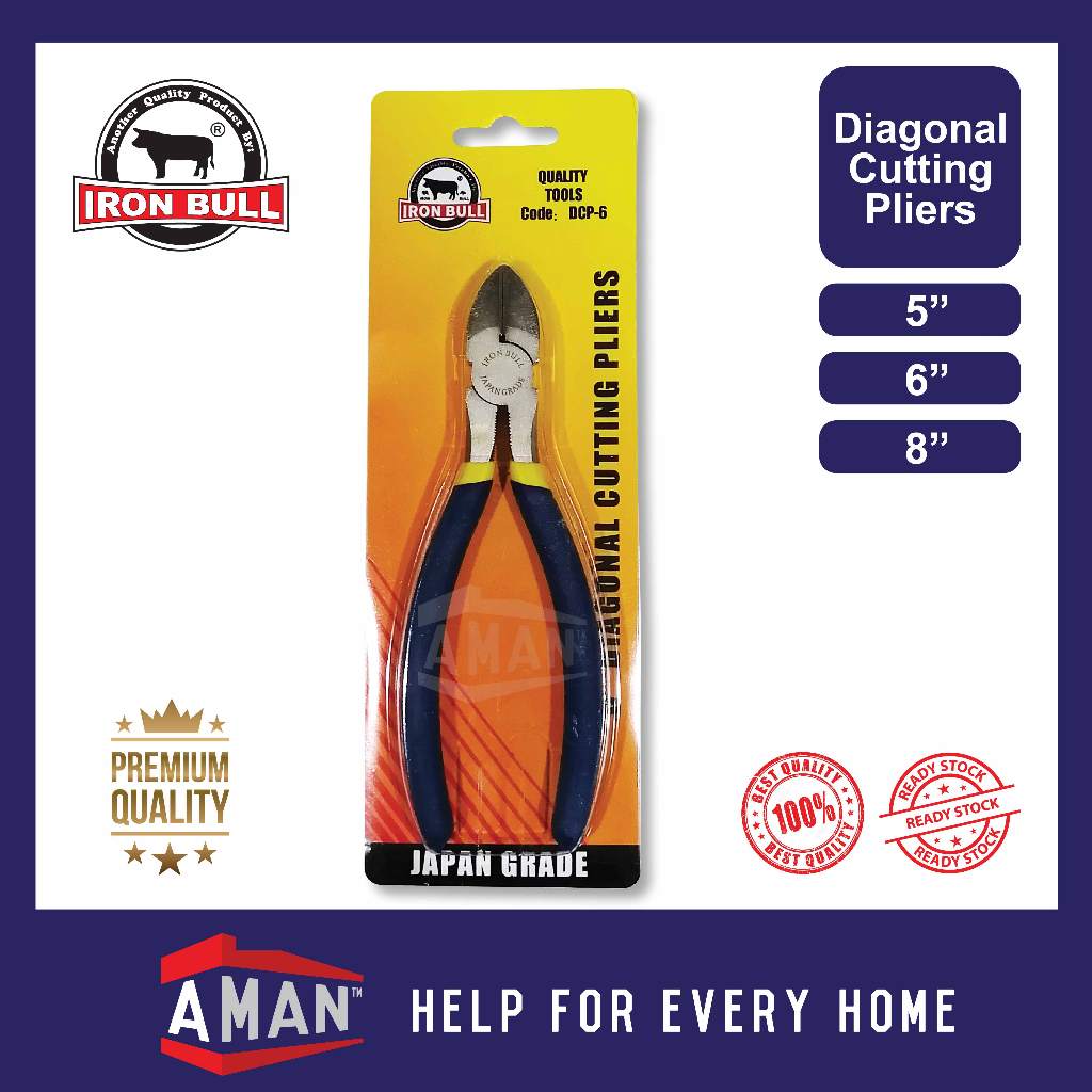 IRON BULL Diagonal Cutting Plier Diagonal Cutter Wire Flush Cutter ...