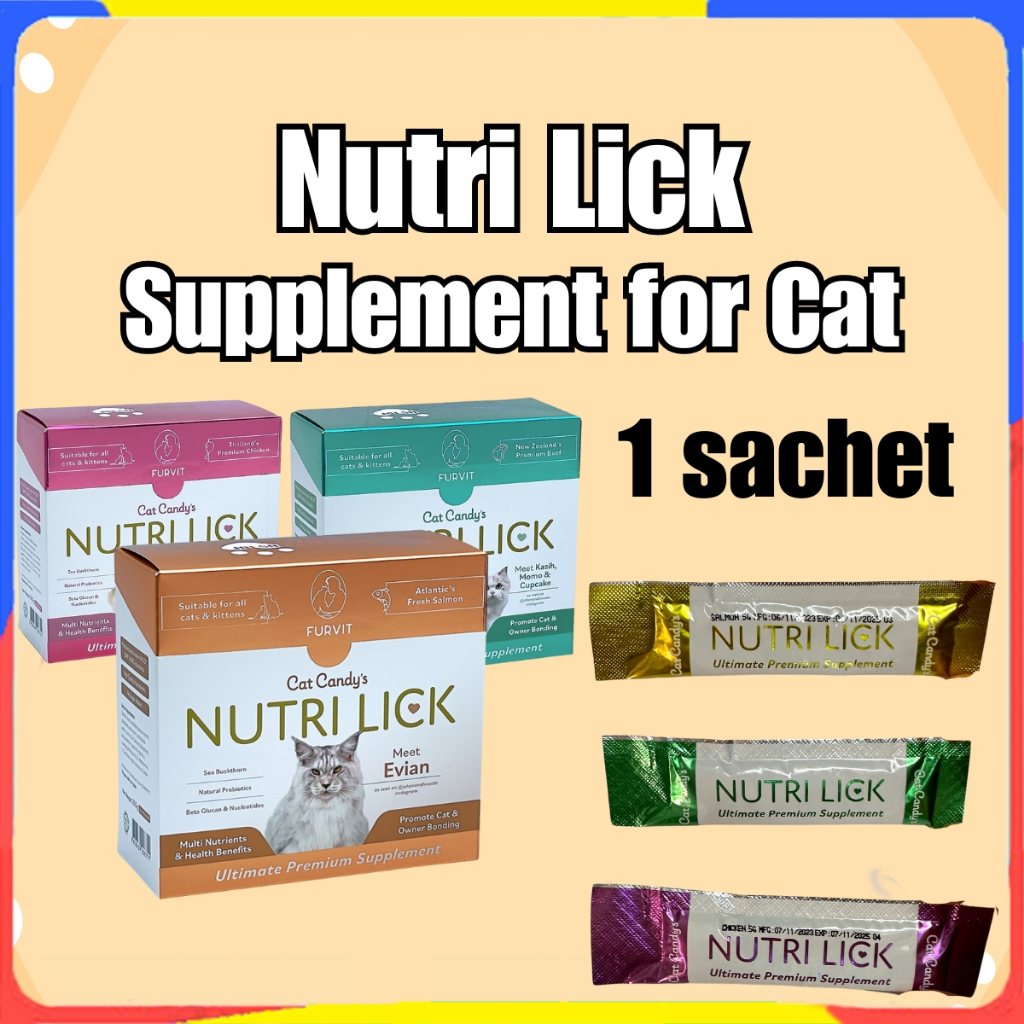 PETSEE NUTRI LICK for Cat Vitamin Kucing Gemuk Cat Vitamin Supplement ...