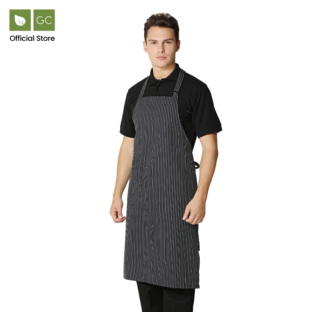 Small Stripes Bib Apron, Kitchen Apron | Shopee Malaysia