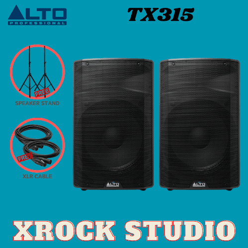 Alto TX315 700W 15" Powered Speaker with Stand, Cable - ( TX-315 / TX 315 ) | Shopee Malaysia