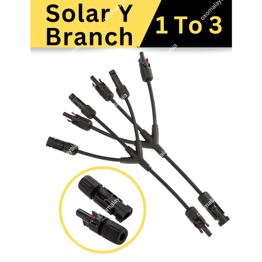 Solar Connector Y Branch 1 to 3 Way Connector Adapter Splitter Combiner ...