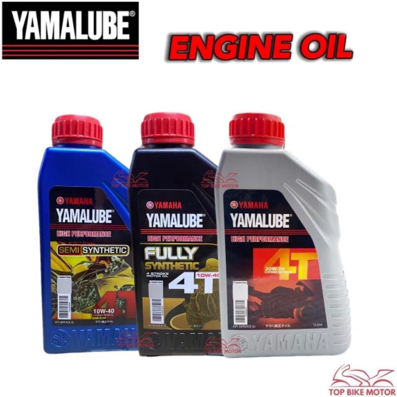 YAMALUBE 4T FULLY SYNTHETIC ENGINE OIL 10W40 SEMI SYNTHETIC MINYAK ...