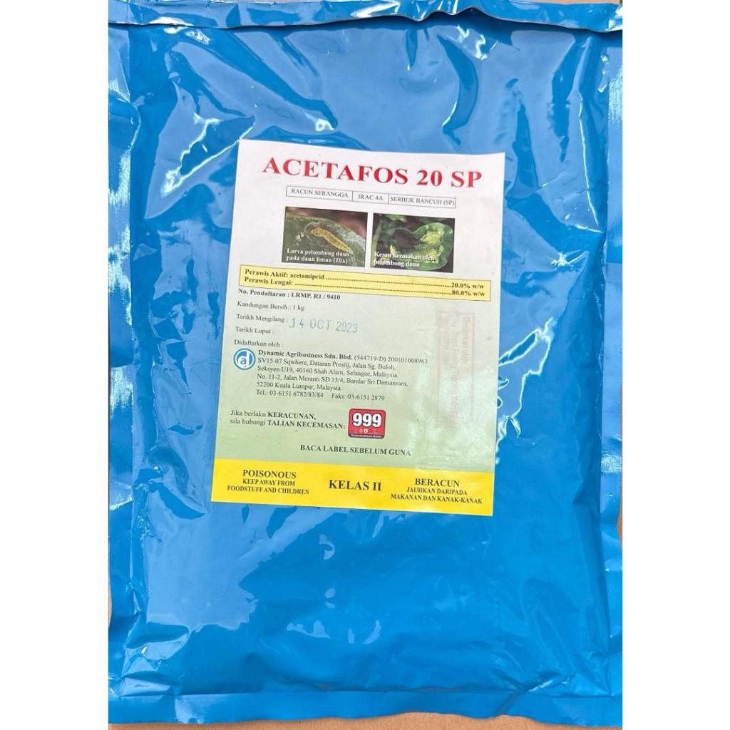 Acetafos 20 1KG [ Pesticides/ Racun Serangga ] [ ACETAMIPRID 20% ] | Shopee Malaysia