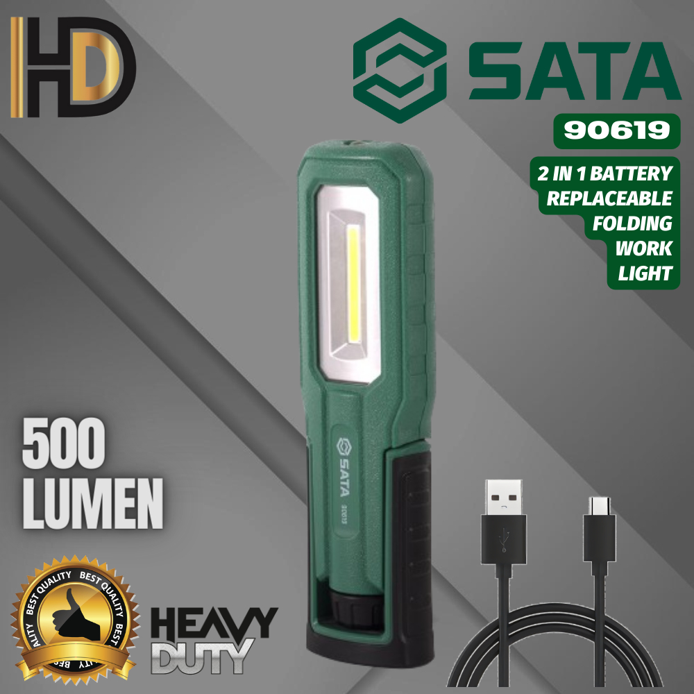 SATA Battery Rechargeable Folding Work Light 500 Lumen / SATA ...