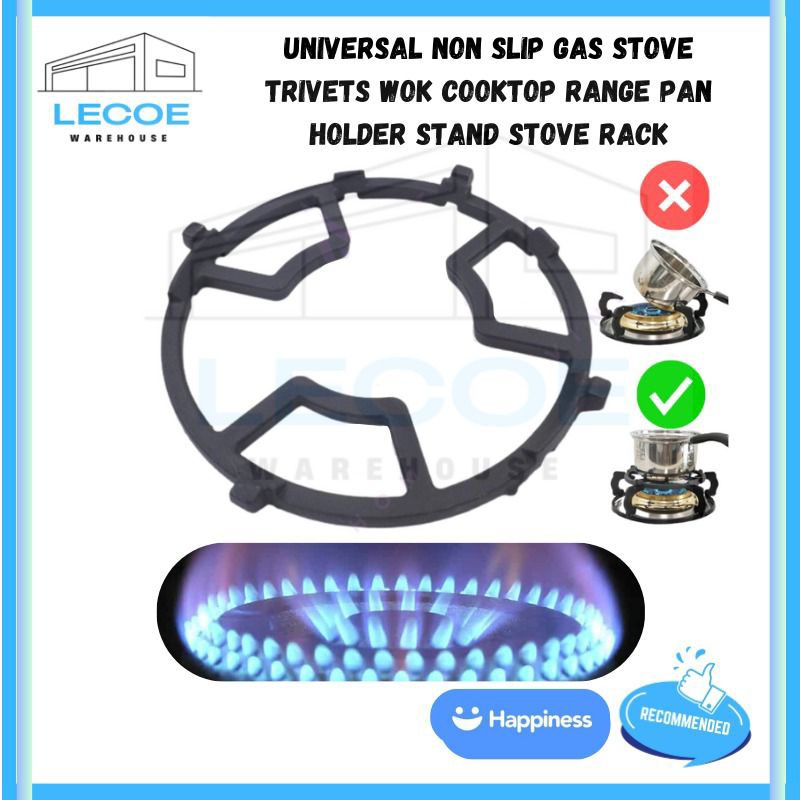 (LOWEST PRICE)Universal Non Slip Cast Iron Gas Stove Trivets Kitchen ...