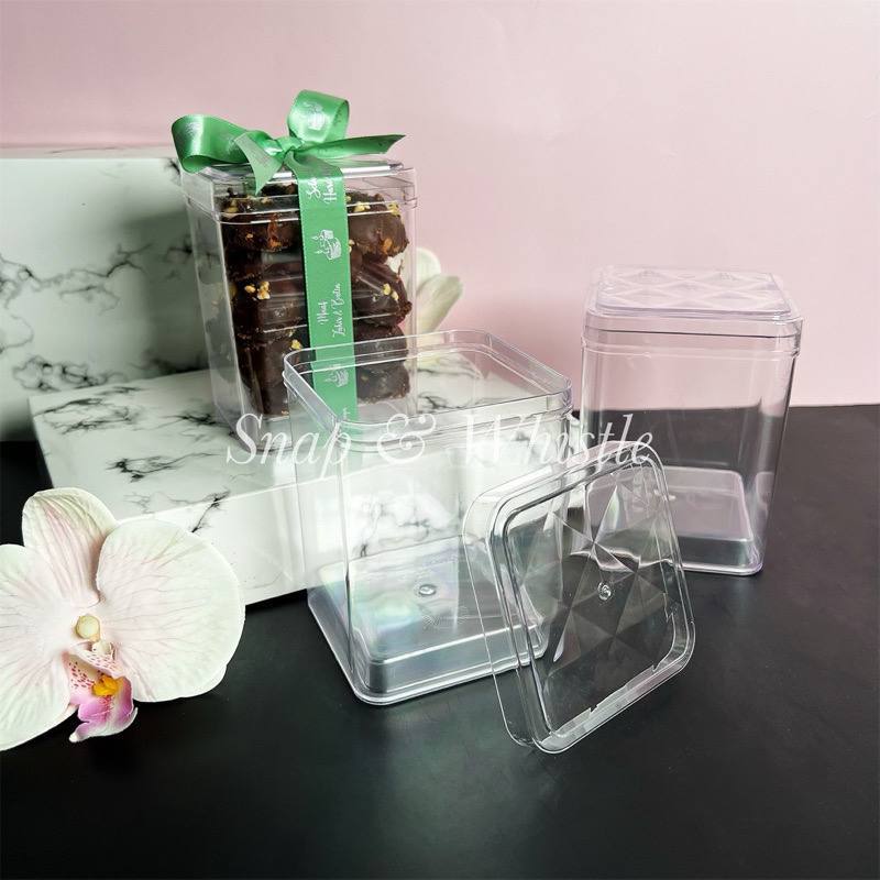 1 Carton 48pcs Balang Kuih Raya PL338 Cookie Jar Plastic Container ...