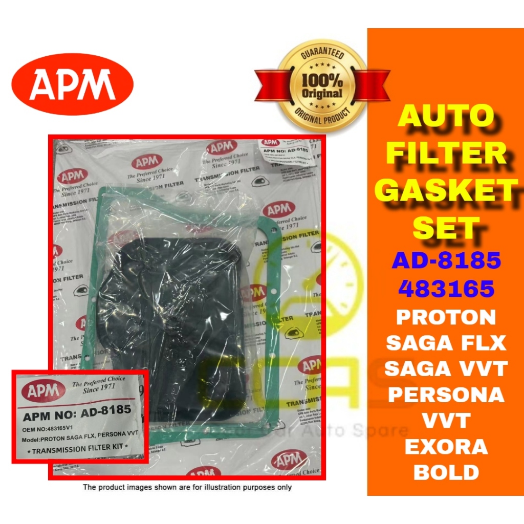 APM AUTO FILTER Proton Saga FLX Exora Preve Turbo Suprima S Iriz Saga ...