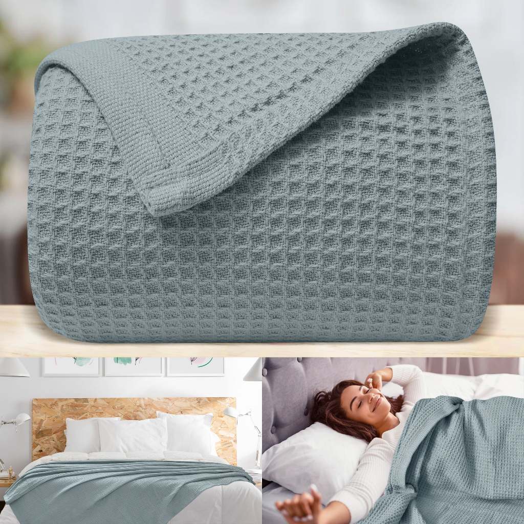 COTTON BLANKET THERMAL BLANKET SELIMUT WAFFLE SELIMUT HOSPITAL SELIMUT ...
