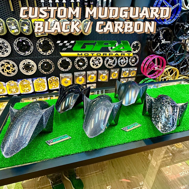 MUDGUARD CUSTOM LC135 V1-V8 Y15ZR Y16ZR PNP BLACK / CARBON / FORGED ...