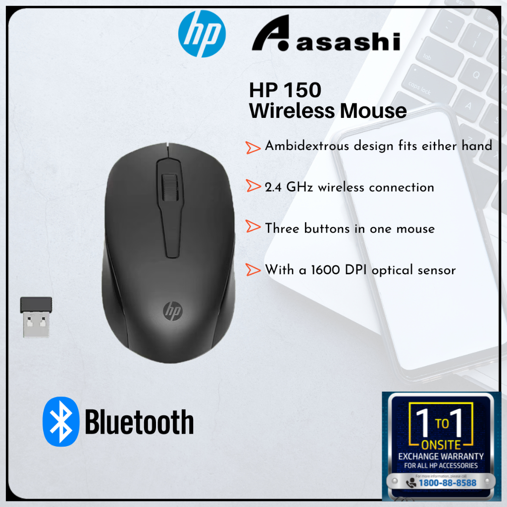 HP 150 Wireless Mouse (2S9L1AA) | Shopee Malaysia