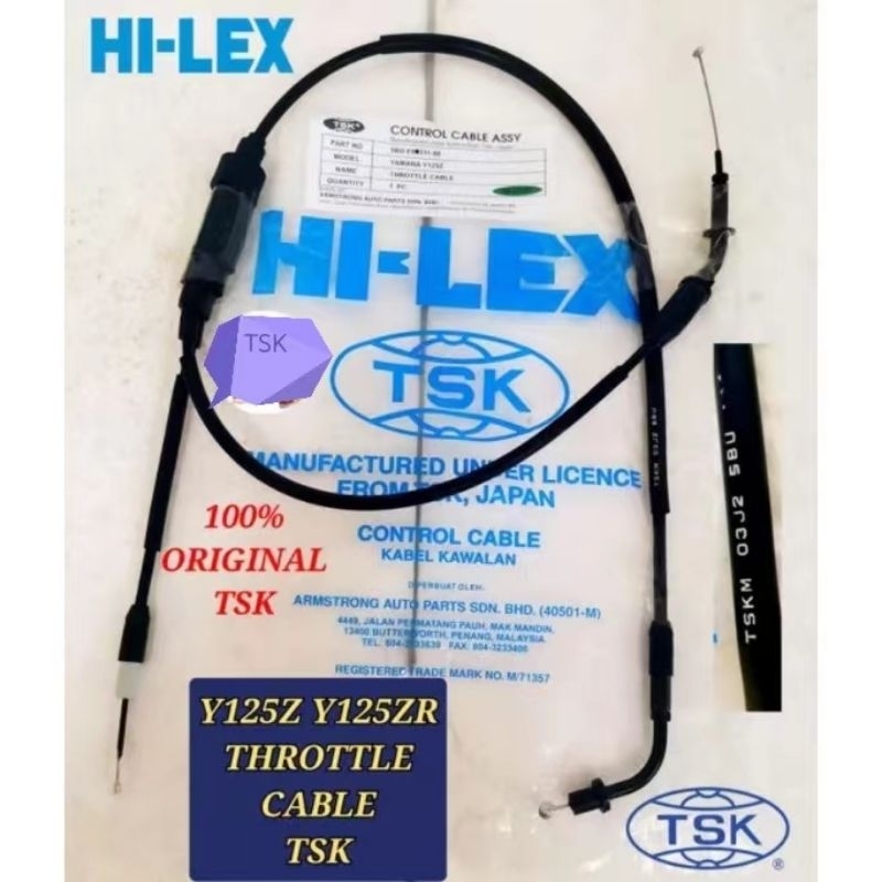 YAMAHA Y125 THROTTLE CABLE Y125Z 125Z 125ZR KABEL MINYAK 100% ORIGINAL ...