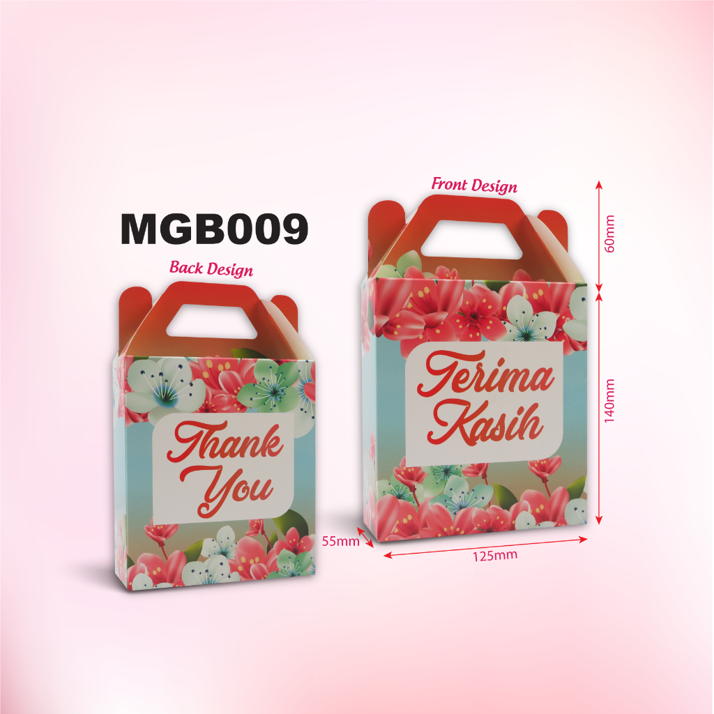 1000 Pieces Custom Make Thank You Wedding Box, Doorgift Box, Kotak ...