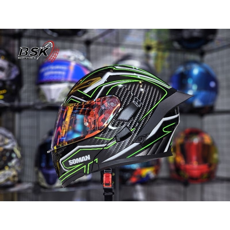 Original Soman Modular Flip Up Helmet | Shopee Malaysia