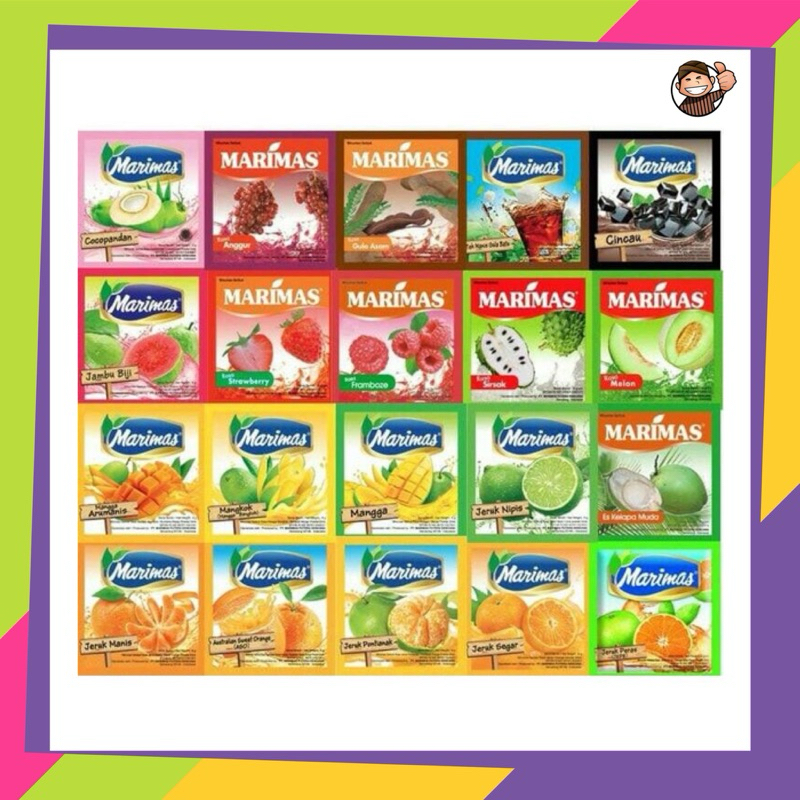 marimas minuman serbuk berperisa buah yang segar isi 1 renteng 10 ...