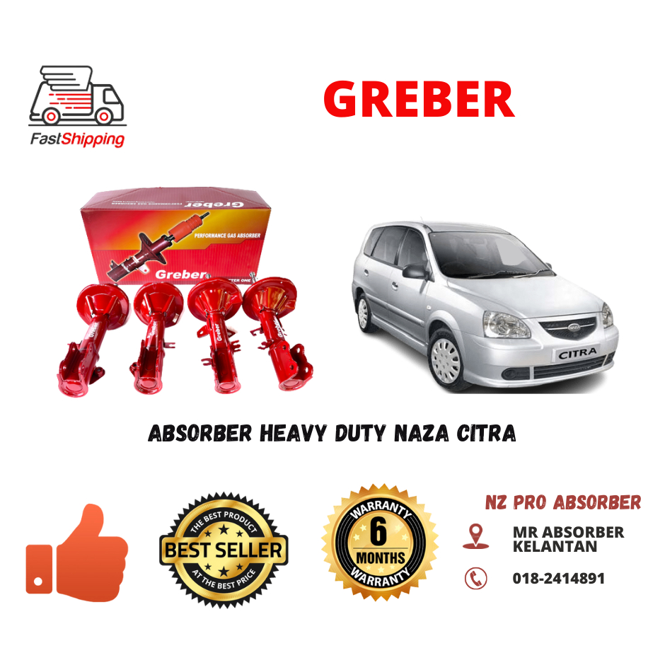 Absorber Greber Naza citra/Kia caren Spec Heavy duty Performance ...