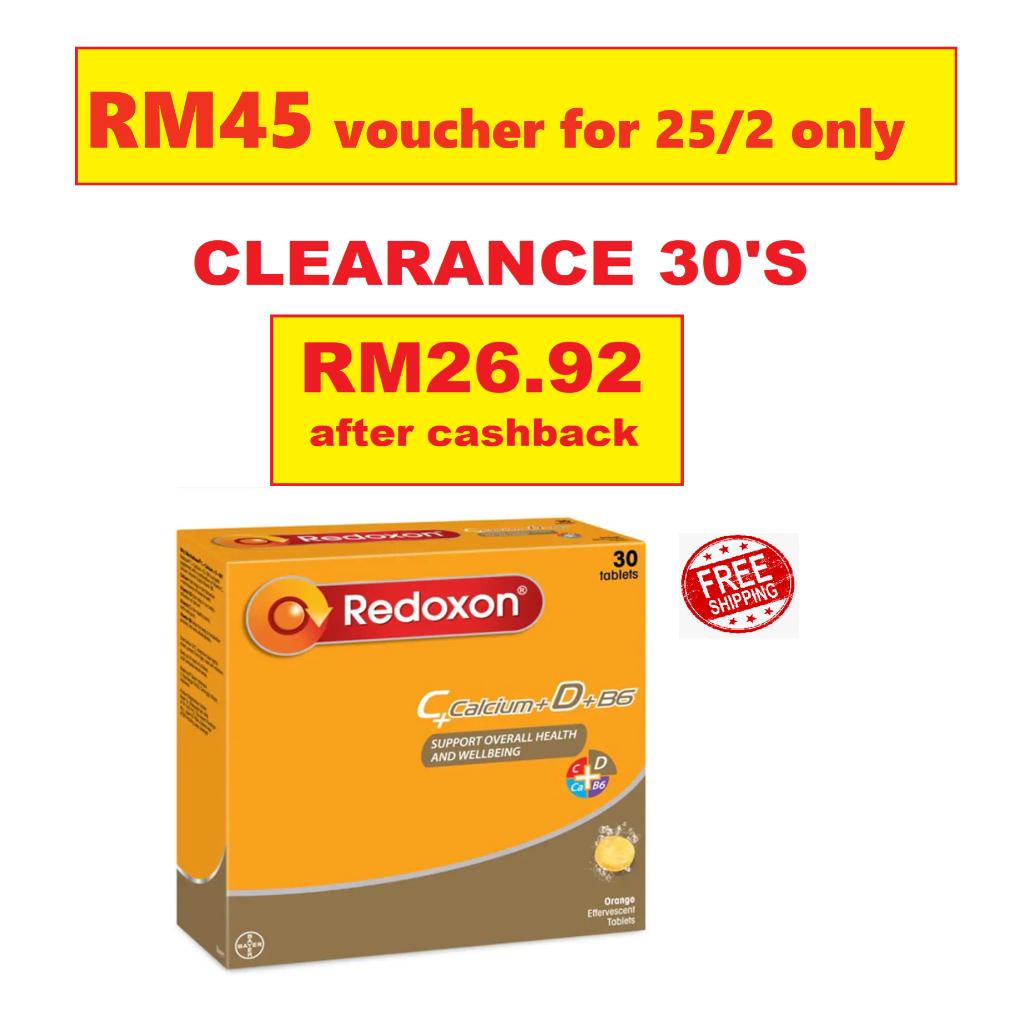 181[RM8.99 after cashback](EXP 11/25) Redoxon Effervescent Calcium ...