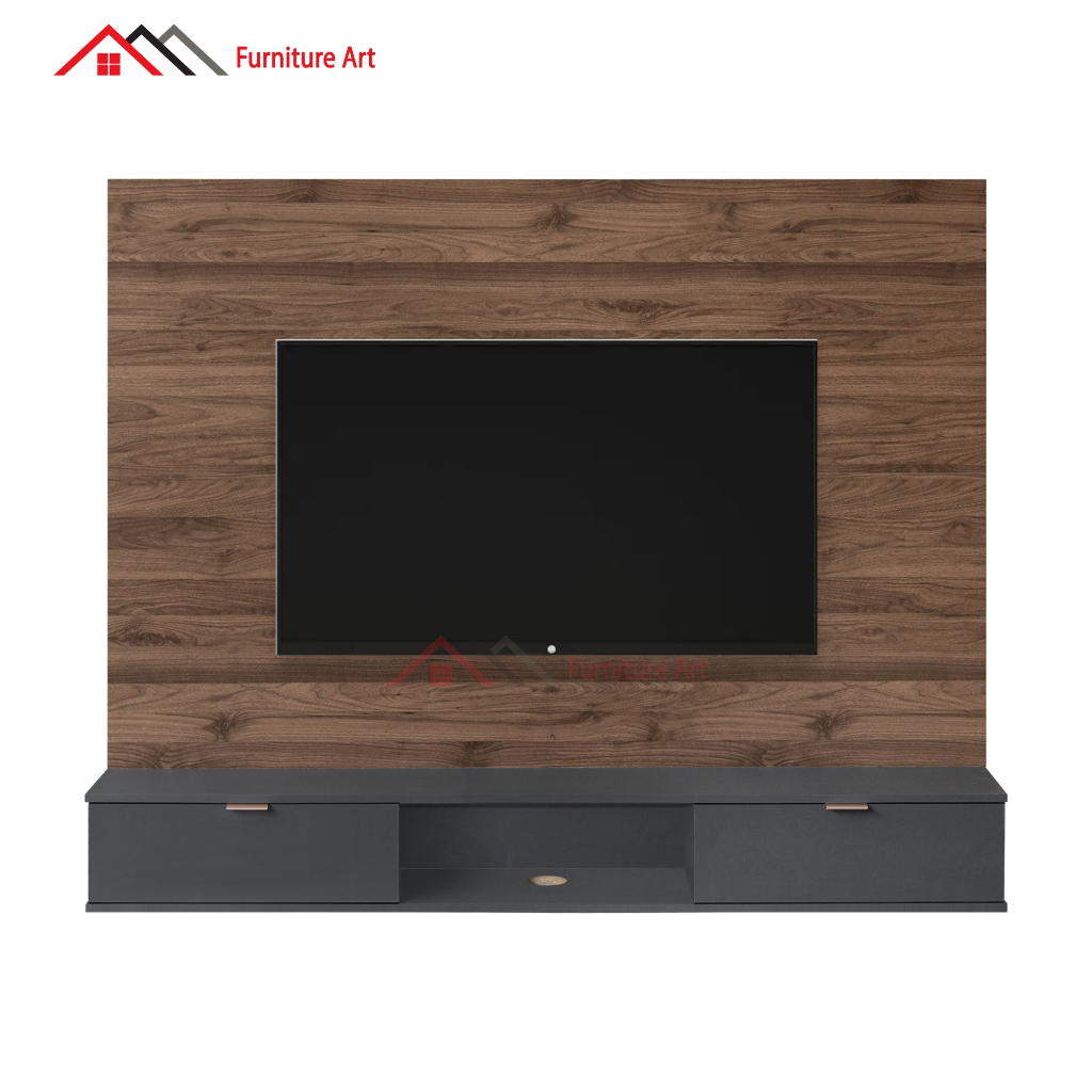 Furniture Art Design 6 Feet Wall Mounted TV Cabinet / Rak TV /Almari TV ...