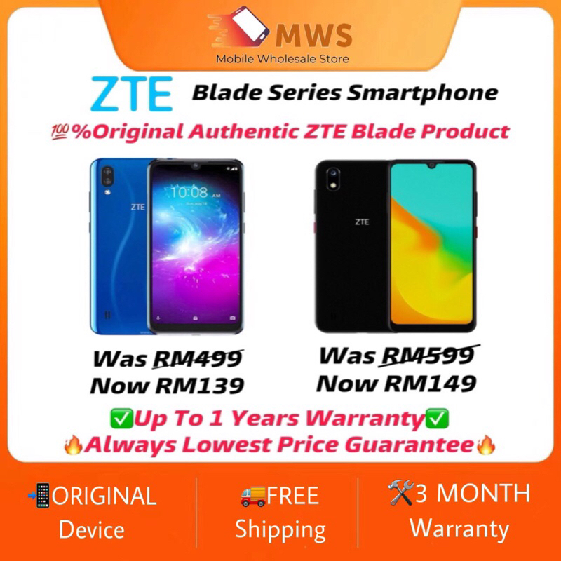 ZTE Blade A5 2020/A7 2019/V9 Vita/V10 Vita/Libero 5G Gaming Smartphone ...