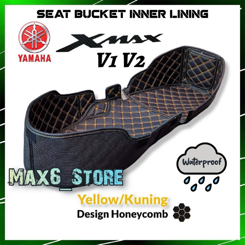 YAMAHA XMAX 250 300 SEAT INNER STORAGE LINING SEAT BUCKET STORAGE BOX ...