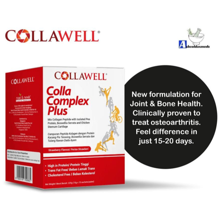 Collawell Colla Complex Plus 15g x 15sachets (Strawberry Flavour ...