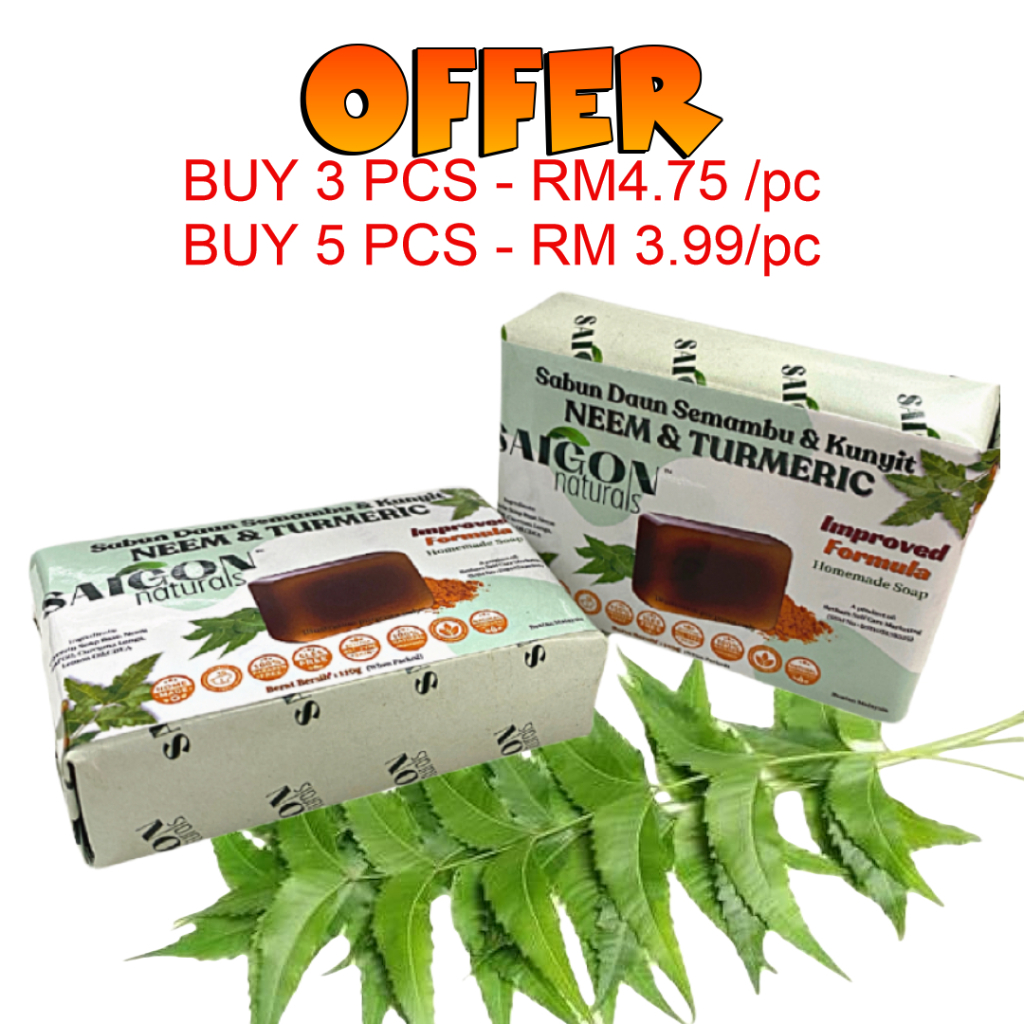 Neem Soap Saigon Natural Neem Soap Sabun Semambu original | Shopee Malaysia