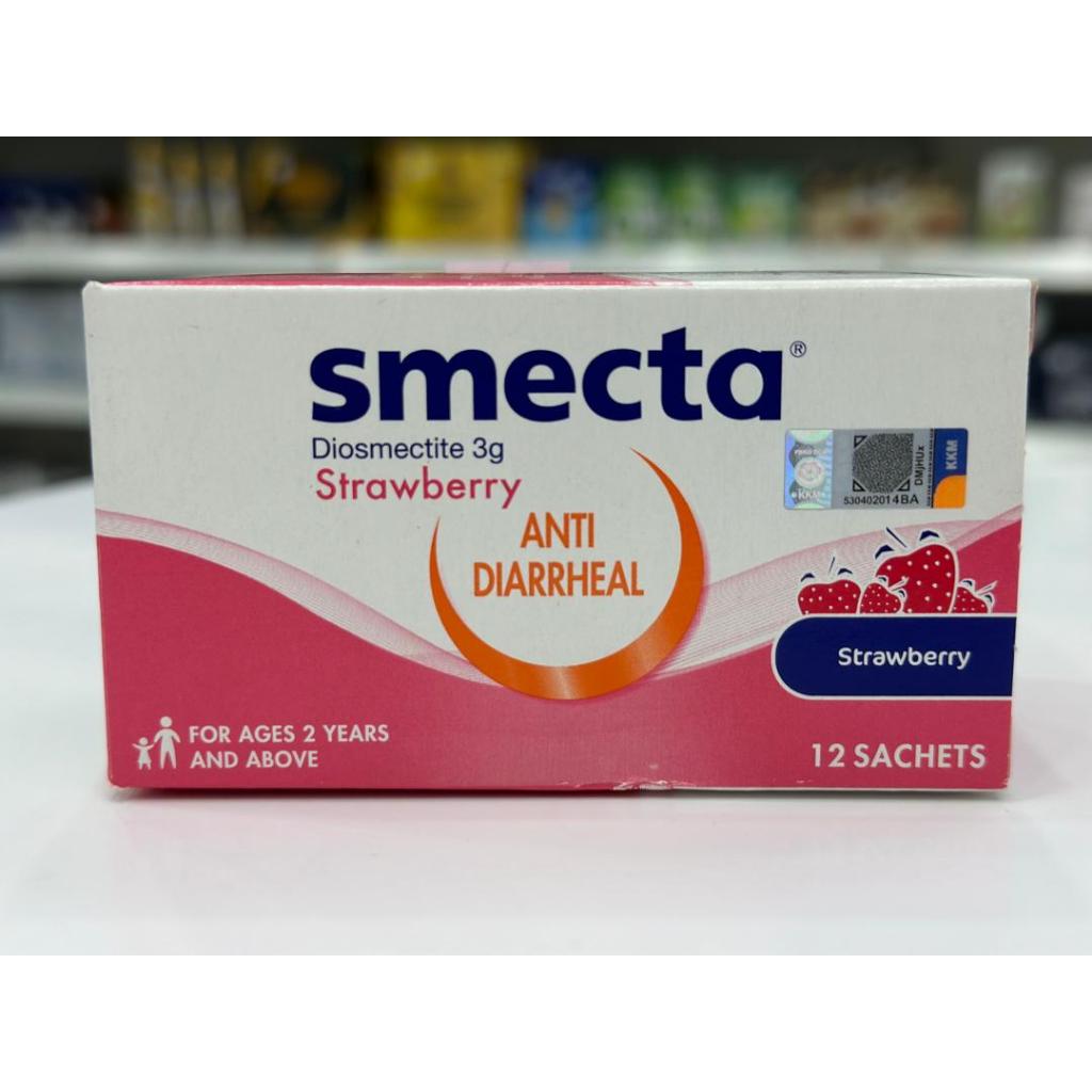 Smecta Anti-Diarrheal Sachets Strawberry 12's | Shopee Malaysia