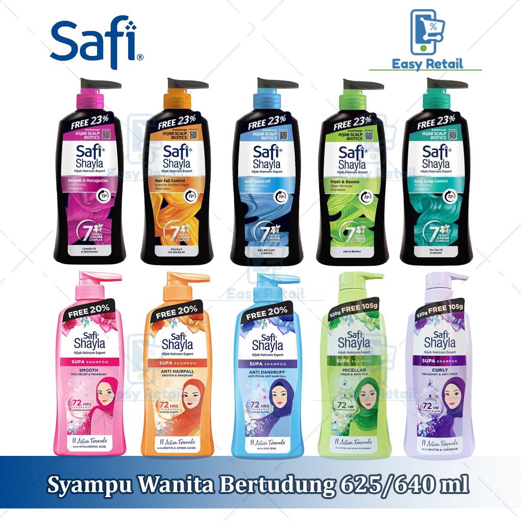 Safi Shayla Supa Shampoo / Syampu Rambut 640ml / 625ml [ Licin Terurus ...