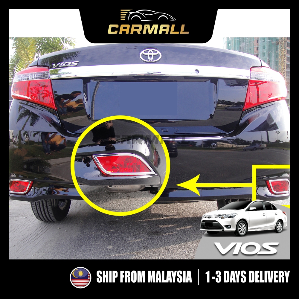 Toyota Vios (3rd Gen) Rear Reflector Chrome Cover Rear Tail Reflector ...