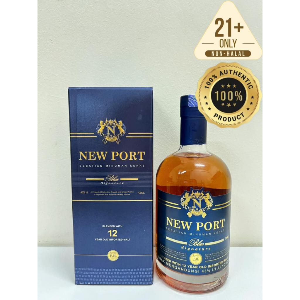 New Port Blue Signature Whisky 700ml | Shopee Malaysia