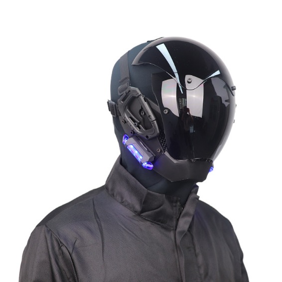 Halloween Cyberpunk Robot Mask Cos Comic Exhibition Headgear Frese ...