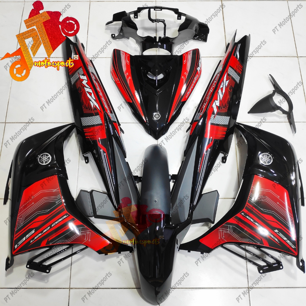 Yamaha LC 135 Cover Set Bodyset Black Jupiter MX Red LC135 V1 V2 V3 V4 ...