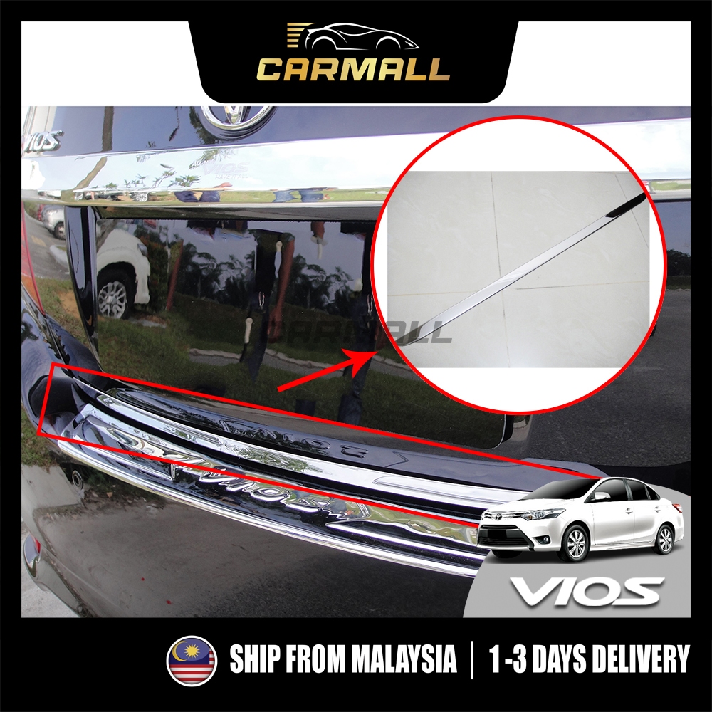 Toyota Vios (3rd Gen) Rear Bonnet Chrome Lining Rear Tail Gate Molding ...