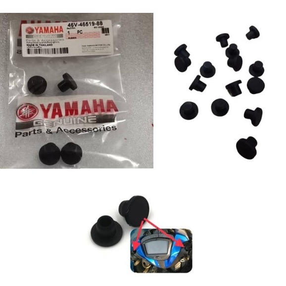 (2 BIJI) SIDE MIRROR RUBBER GETAH CERMIN HONDA YAMAHA SUZUKI MODENAS ...