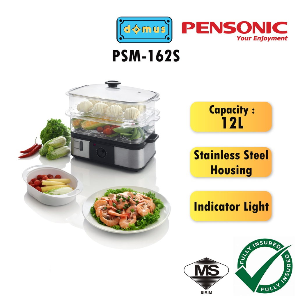 Pensonic Food Steamer Electric 12L Periuk Kukus Elektrik Murah Pengukus ...