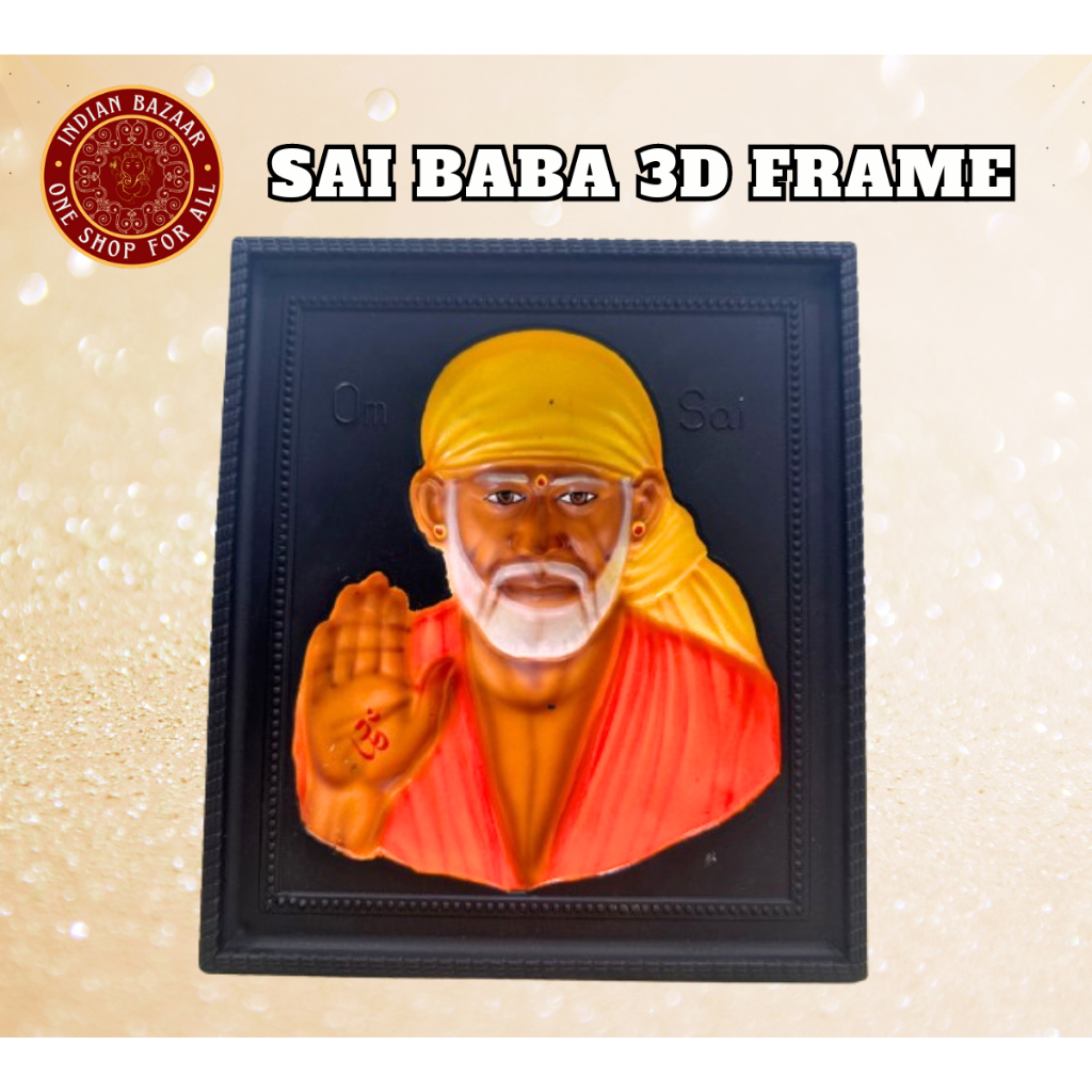 SAI BABA 3D FRAME WITH MOVING EYES- 8 inch X 10 inch | Shopee Malaysia
