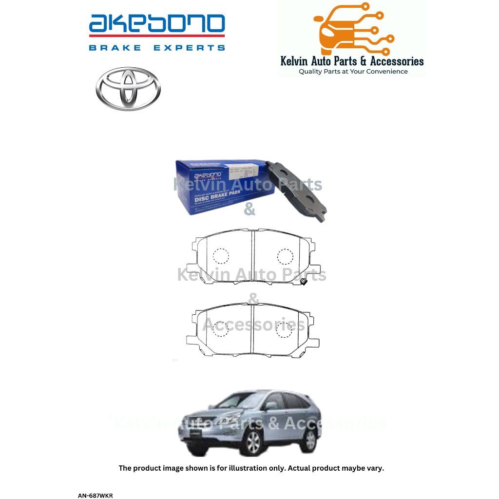 AKEBONO Toyota ACU30,MCU30 Har 24/30 Brake Pad (Front) | Shopee Malaysia