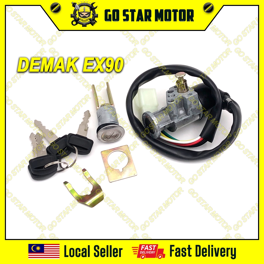 DEMAK EX90 (4 Wire / 7 Wire) Main Switch Ignition Switch Suis Kunci On ...
