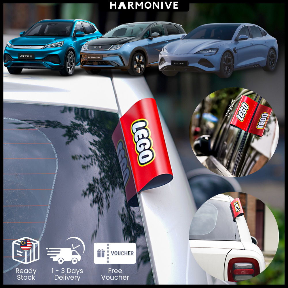 BYD Seal ATTO 3 Dolphin LEGO Car Wash Label Decorative Waterproof ...