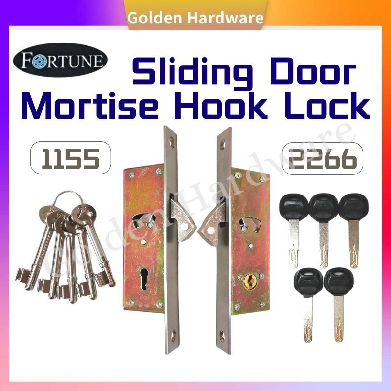 FORTUNE Sliding Door Mortise Hook Lock / Grill Door Hook Lock ...