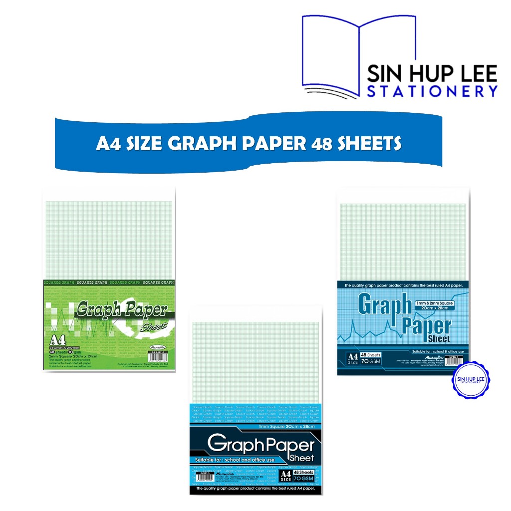 Masterprint A4 Graph Paper 70gsm 48 Sheets | Shopee Malaysia