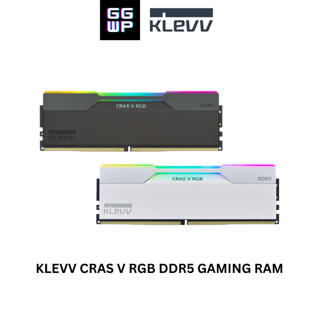 KLEVV Cras V RGB DDR5 Gaming OC Memory RAM 6000MHz 16GB | Shopee Malaysia