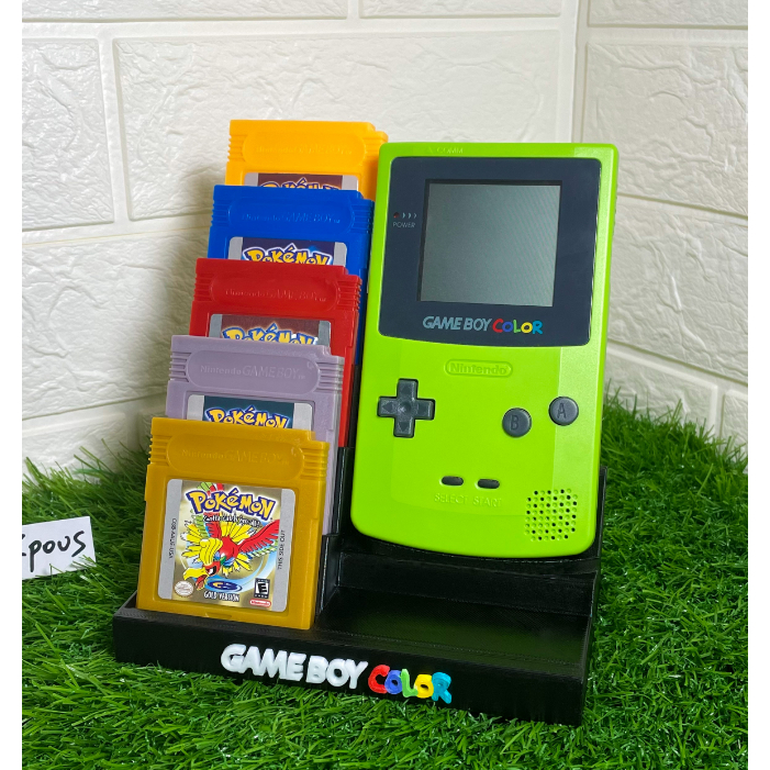 GAMEBOY COLOR STAND WITH 5X GAME CARTRIDGES HOLDER | Shopee Malaysia