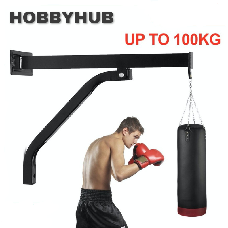 Heavy Duty Punch Bag Wall Bracket Steel Mount Hanging Wall Mount Boxing ...