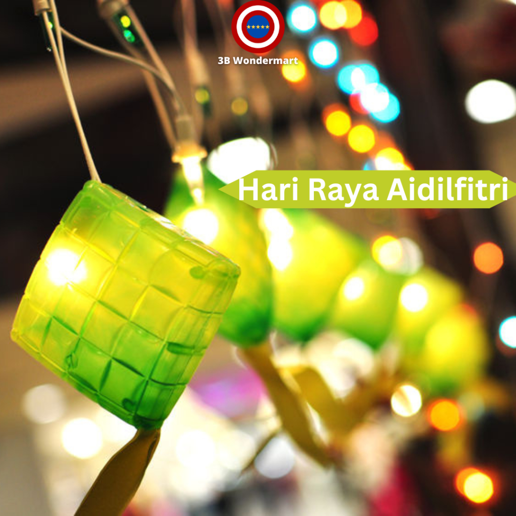 Selamat Hari Raya Aidilfitri Decorative LED Lights Set With Variety ...