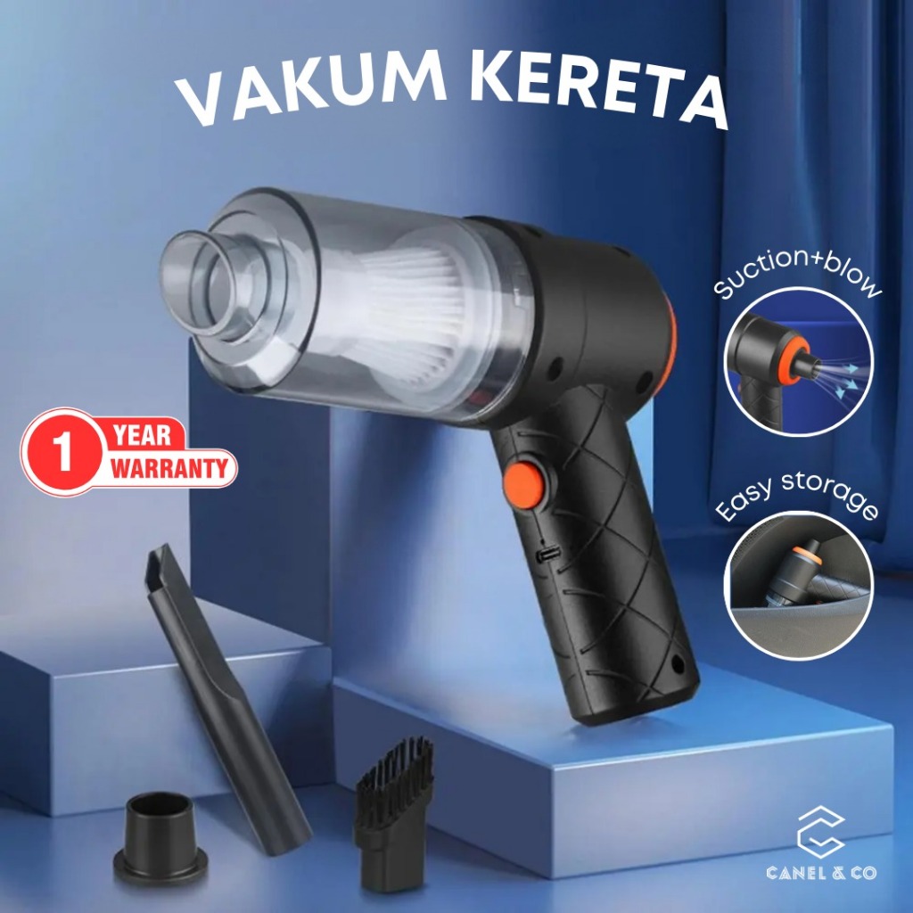 [Ready Stock] 2 in 1 Car Cordless Vacuum Cleaner Handheld Car Vacuum ...