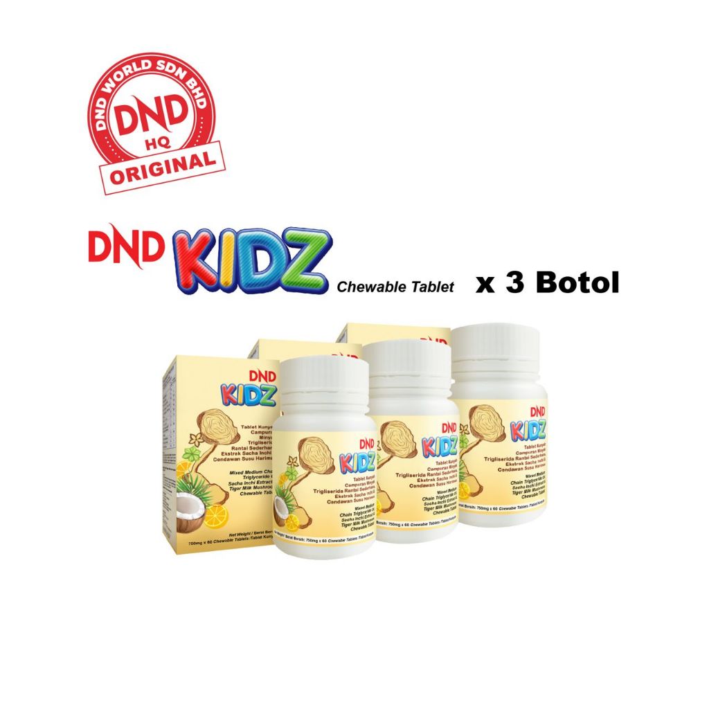 DND KIDZ (3 Botol x 60 Biji) | Shopee Malaysia